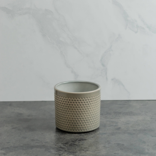 GREY CERAMIC POT - Sakura By Loizos Loizou
